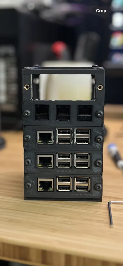 Raspberry Pi 4 & 5 Mini Server Rack Case by jonthemiller MakerWorld ...