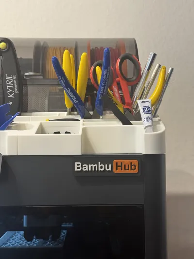 Top Tool Storage for Bambu Lab X1C X1 P1S P1P printers with AMS by ...