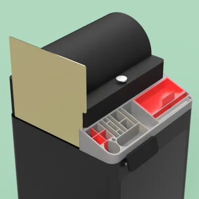 Top Tool Storage for Bambu Lab X1C X1 P1S P1P printers with AMS by ...