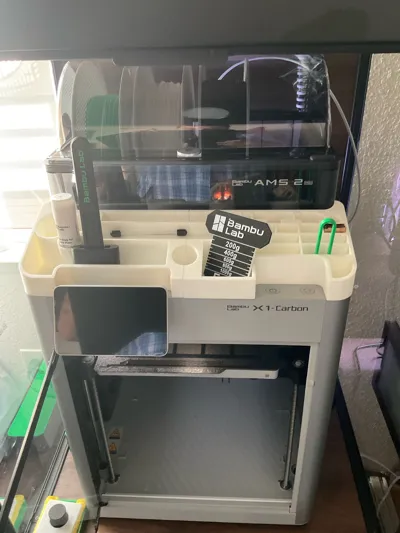 Top Tool Storage for Bambu Lab X1C X1 P1S P1P printers with AMS - Free ...