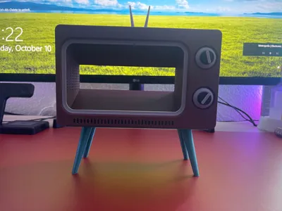 Retro TV Enclosure for Echo Show 5 (Gen 3) - Free 3D Print Model ...