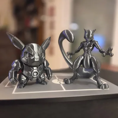 Mecha Pokemon Series — Bio-Mecha Mewtwo Statue - Free 3D Print Model ...