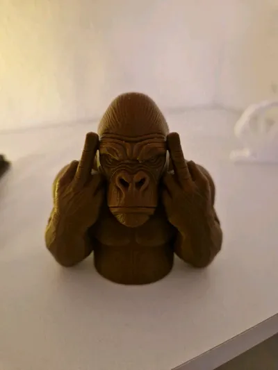Frecher Gorilla mit Attitüde Mittelfinger von Go3D MakerWorld ...