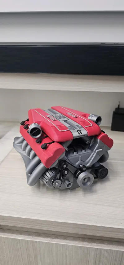 Motor ferrari V12 - Free 3D Print Model - MakerWorld