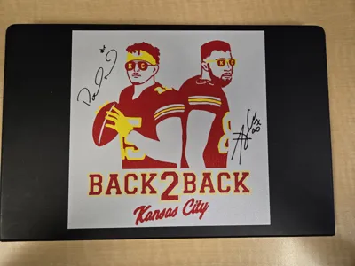 Kansas City Chiefs Back 2 Back inspired LED lightbox. by glenngri ...