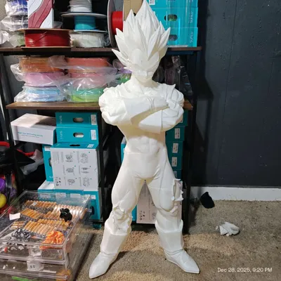 Dragon Ball Z – Statue Vegeta de 3 pieds (9 pièces) - Modèle d ...