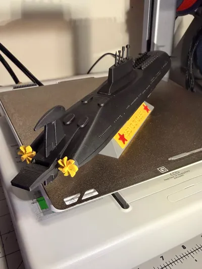 Red October Nuclear submarine - Free 3D Print Model - MakerWorld