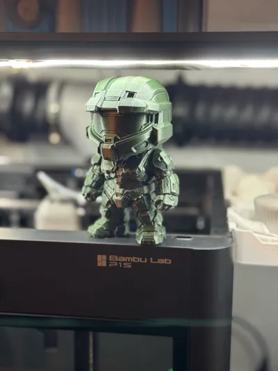 Master Chief Chibi - Free 3D Print Model - MakerWorld