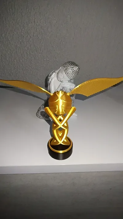 Golden Snitch with flexible wings - Free 3D Print Model - MakerWorld