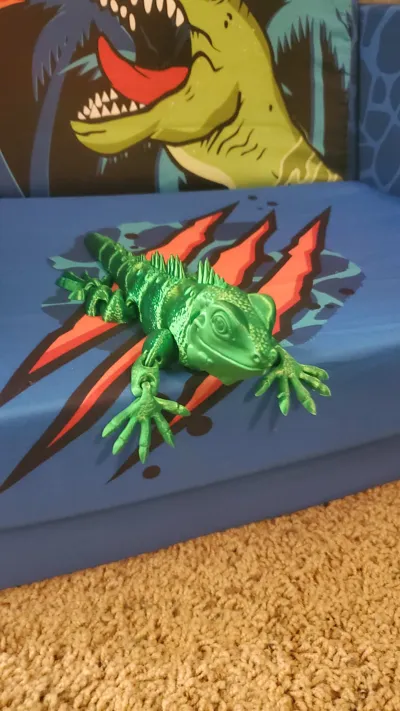Print in Place Articulated Iguana by KOGI3D MakerWorld: Download Free ...