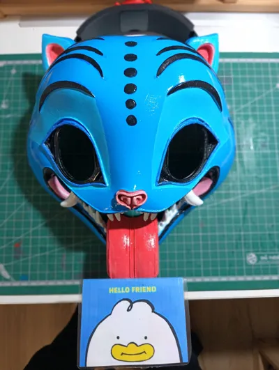 derpy tiger mask - Free 3D Print Model - MakerWorld