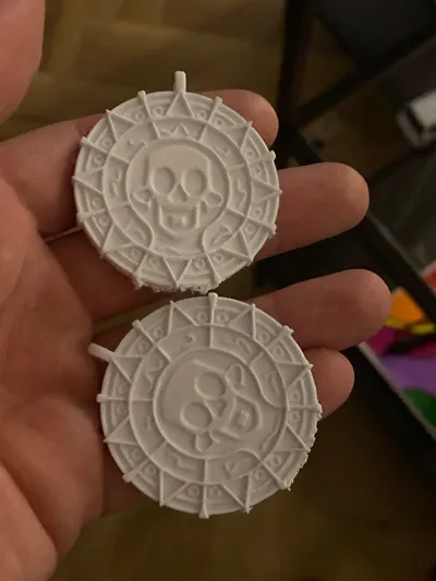 Pirates of the Caribbean - Aztec Gold Coin - Free 3D Print Model ...
