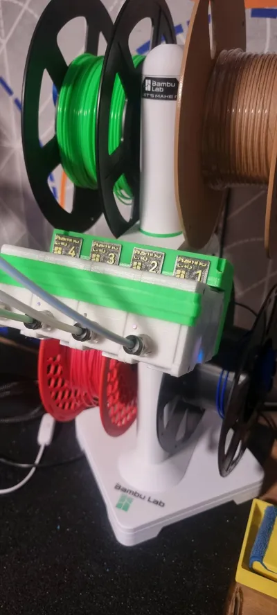 Multi spooler with bearings and bmcu holder - Free 3D Print Model ...