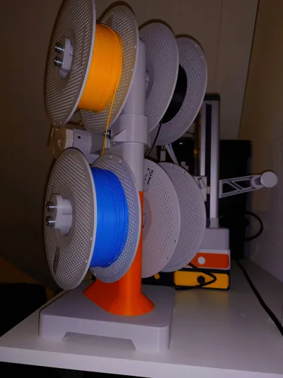 Multi spooler with bearings and bmcu holder - Free 3D Print Model ...