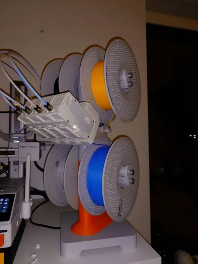 Multi spooler with bearings and bmcu holder - Free 3D Print Model ...