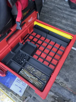 Packout 4 Drawer Gridfinity System for Milwaukee by rob MakerWorld: Download Free 3D Models