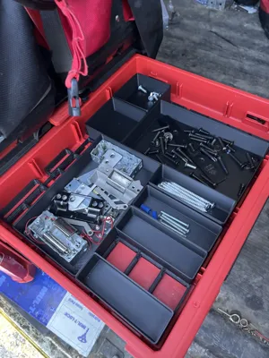 Packout 4 Drawer Gridfinity System for Milwaukee by rob MakerWorld: Download Free 3D Models