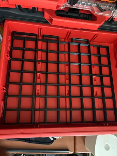 Packout 4 Drawer Gridfinity System for Milwaukee by rob MakerWorld: Download Free 3D Models