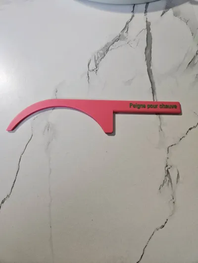 Comb for bald people - Free 3D Print Model - MakerWorld