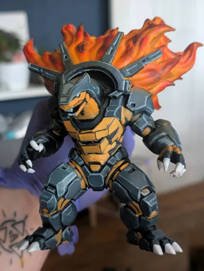 Mecha Pokemon Series — Typhlosion Battle Statue - Free 3D Print Model ...