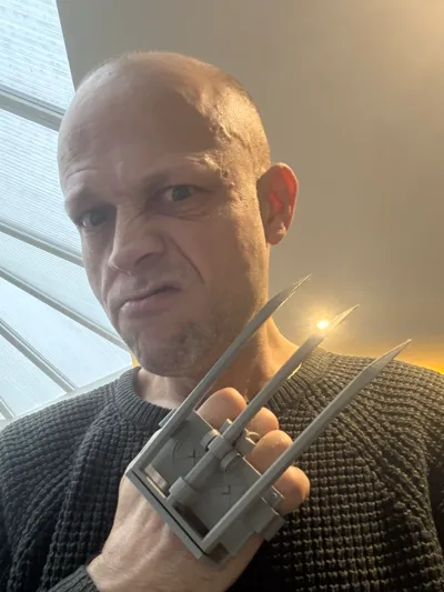 Wolverine Claws -Retractable,Spring-loaded,Trigger - Free 3D Print ...
