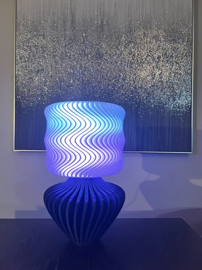 Wave lamp - Free 3D Print Model - MakerWorld
