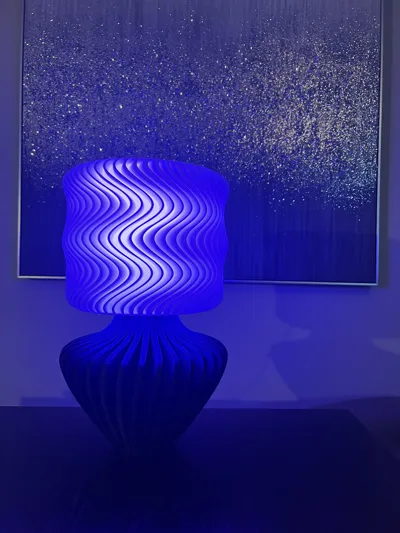 Wave lamp - Free 3D Print Model - MakerWorld