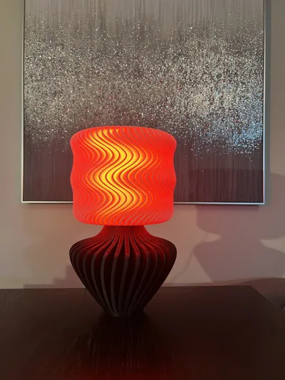 Wave lamp - Free 3D Print Model - MakerWorld