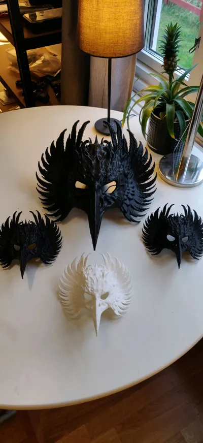 Gothic Raven Mask (Wearable) - Free 3D Print Model - MakerWorld