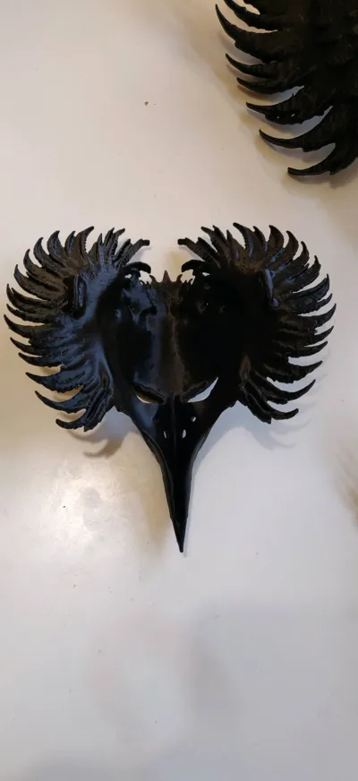 Gothic Raven Mask (Wearable) - Free 3D Print Model - MakerWorld