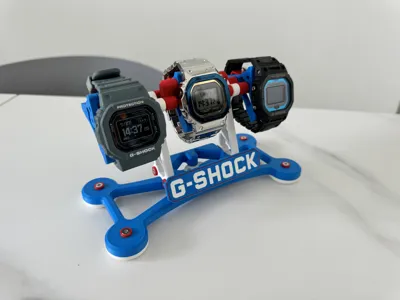 Triple watch stand (Industrial themed) by NoycePrints MakerWorld ...