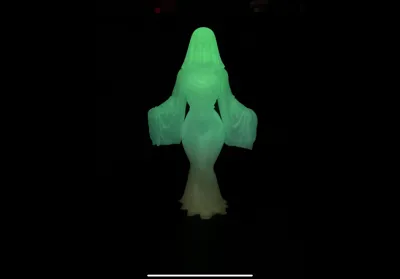 Ghost Lady - Mystic Temple Guardian - Free 3D Print Model - MakerWorld