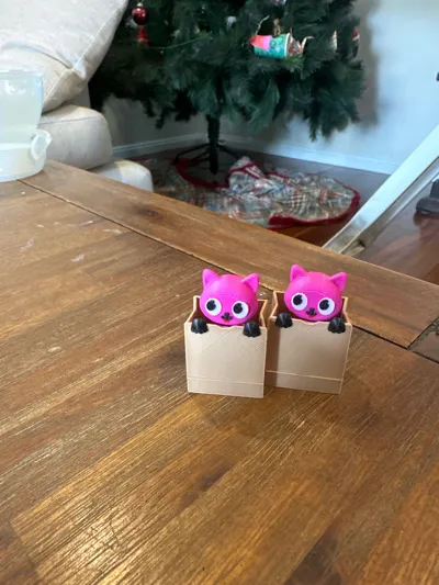 Cat in a Paper Bag Clicker Fidget Toy - Free 3D Print Model - MakerWorld