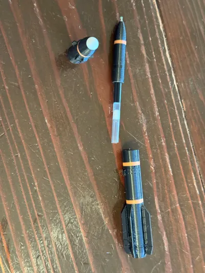 Realistic Hellfire Missile Pen - Free 3D Print Model - MakerWorld