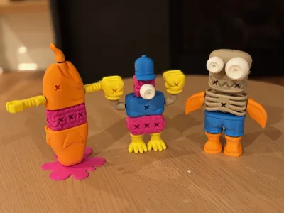 EXQUISITE CORPSE: The Morbid Monster Mash-Up Toy - Free 3D Print Model ...