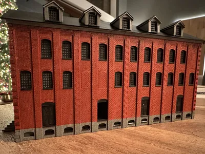 Norwich Factory Warehouse, HO Scale - Free 3D Print Model - MakerWorld