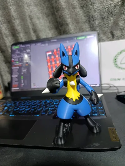 Pokémon - Lucario (Color-separated assembly) Lucario Pokémon - Free 3D ...