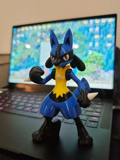 Pokémon - Lucario (Color-separated assembly) Lucario Pokémon - Free 3D ...