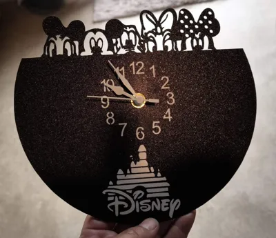 Wallclock Disney design by Bastelstuebchen123 - MakerWorld