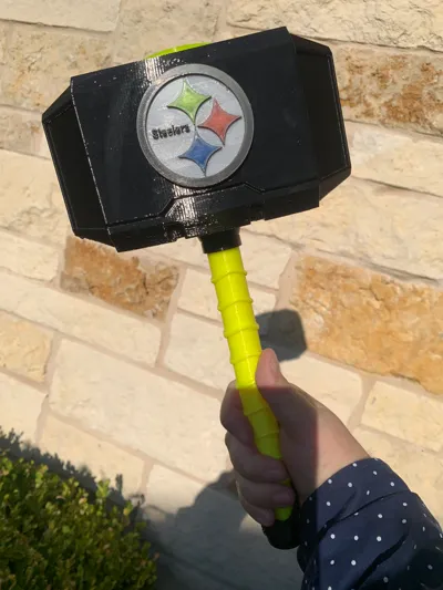 Pittsburgh Steelers Thors Hammer Remixed by Cosmic Prints MakerWorld ...