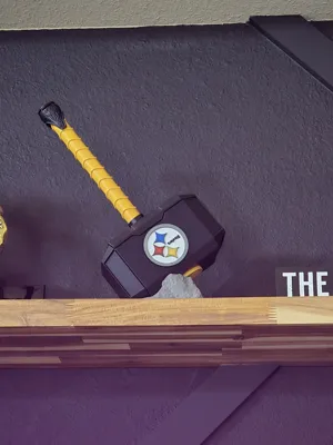 Pittsburgh Steelers Thors Hammer Remixed by Cosmic Prints MakerWorld ...
