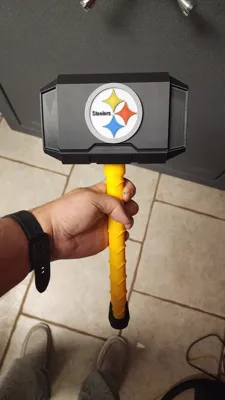 Pittsburgh Steelers Thors Hammer Remixed by Cosmic Prints MakerWorld ...