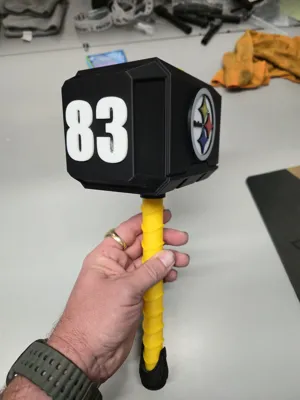 Pittsburgh Steelers Thors Hammer Remixed by Cosmic Prints MakerWorld ...