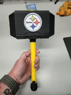 Pittsburgh Steelers Thors Hammer Remixed by Cosmic Prints MakerWorld ...