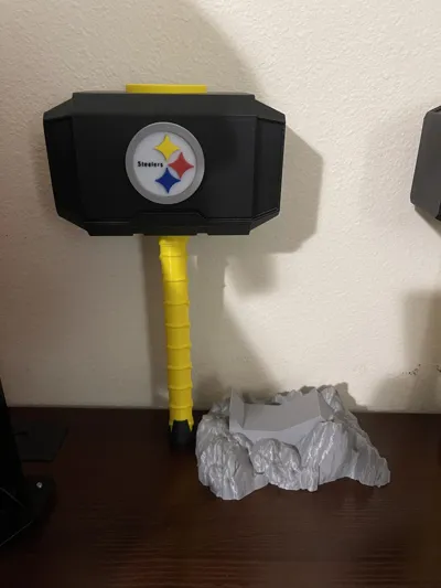 Pittsburgh Steelers Thors Hammer Remixed by Cosmic Prints MakerWorld ...