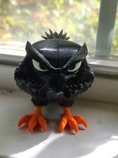 Grumpy Crow - Free 3D Print Model - MakerWorld