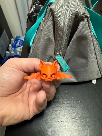 Skeletal Articulated Bat ! super fast to print - Free 3D Print Model ...