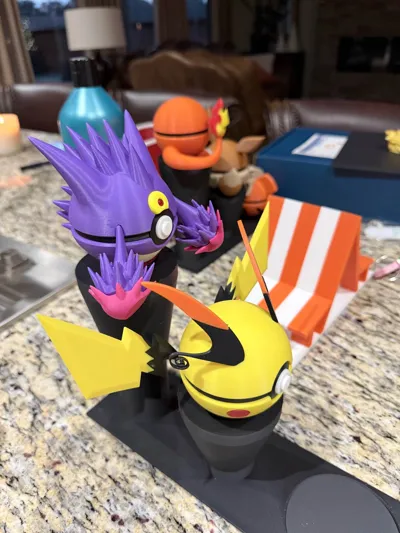 #0026 - Mega Raichu X - Free 3D Print Model - MakerWorld
