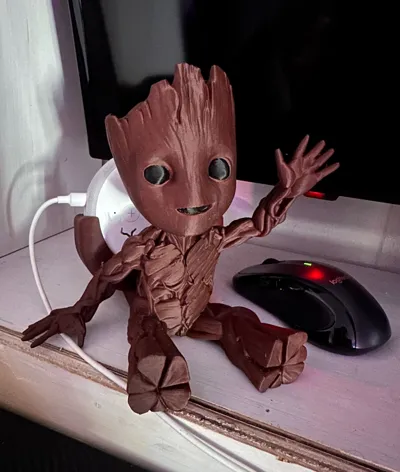Groot Alexa Echo Dot 3 Holder - Free 3D Print Model - MakerWorld