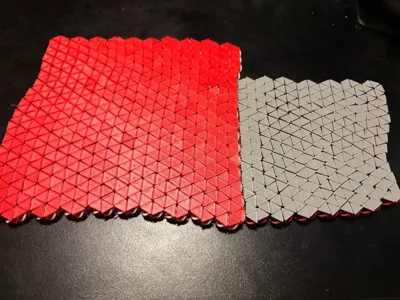 Triangle Fabric (Print-In-Place) - Free 3D Print Model - MakerWorld